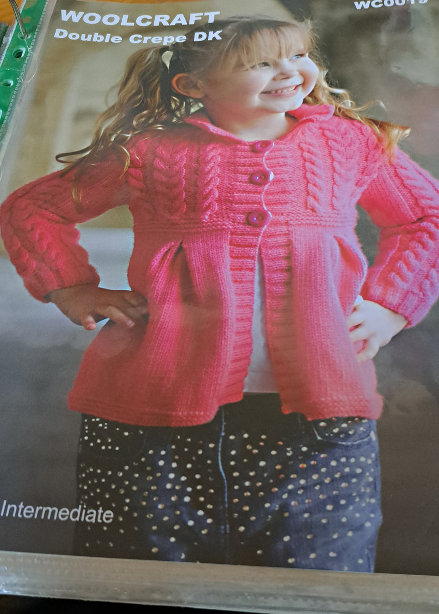 Woolcraft WC0019 - Child's Cardigan Knitting Pattern – Make it Wight