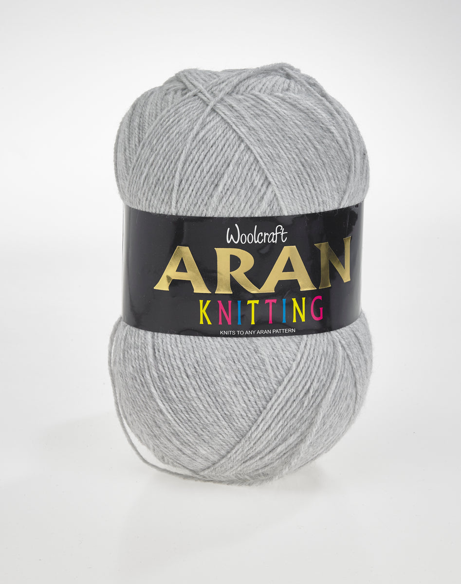 Silver - Aran Knit Yarn - 400g – Make it Wight
