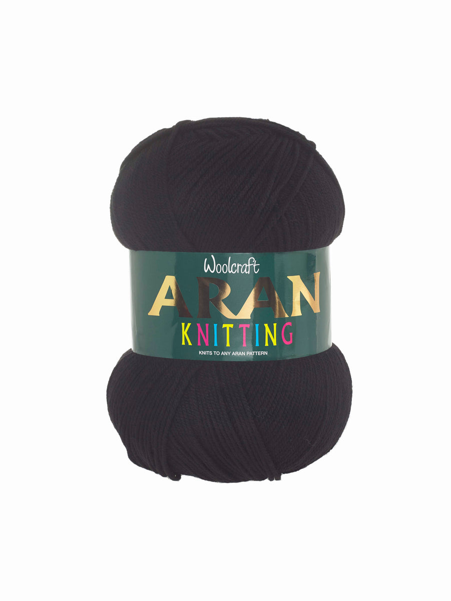 Black - Aran Knit Yarn - 400g – Make it Wight