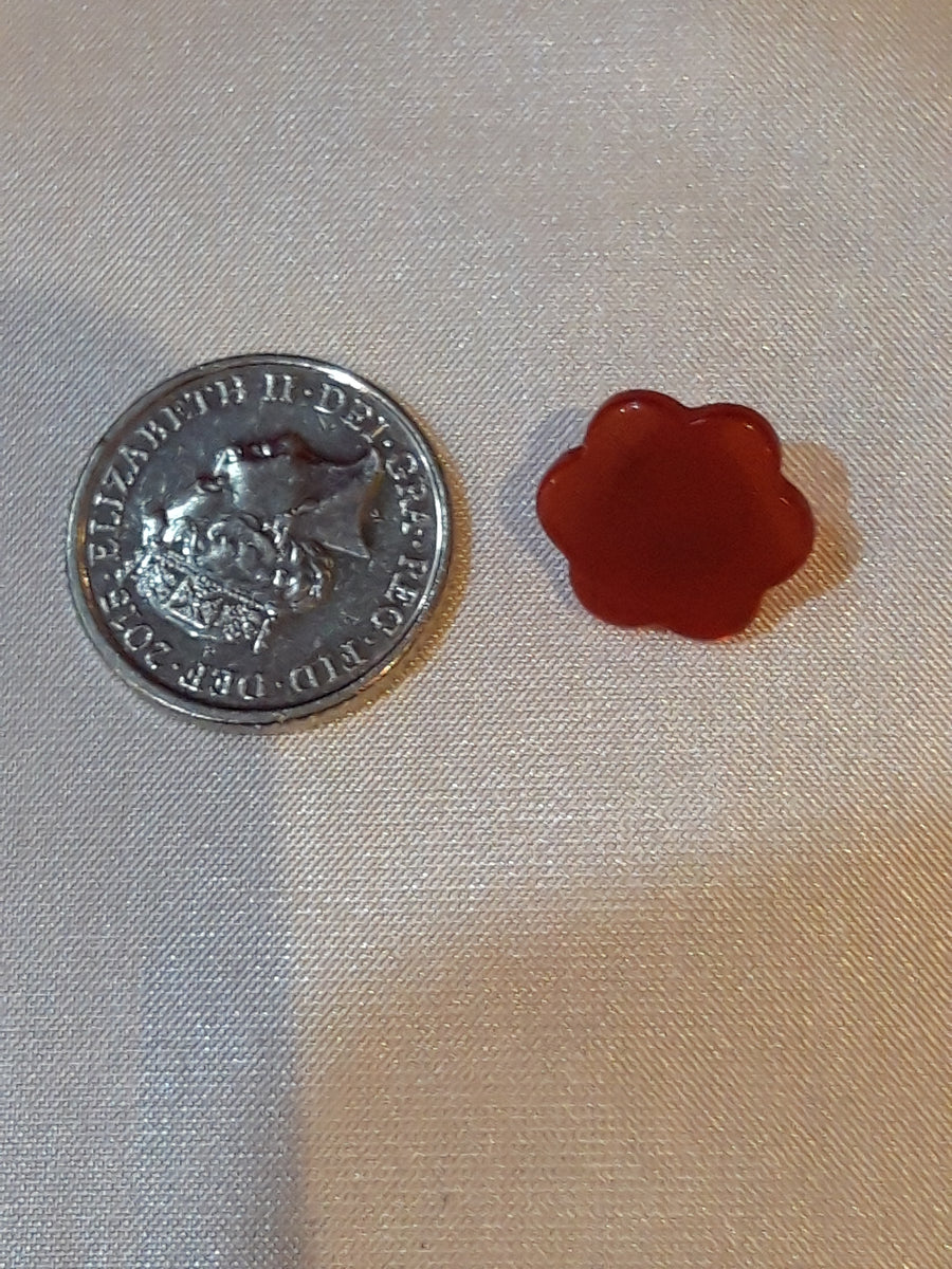 Small Red Flower Button – Make it Wight