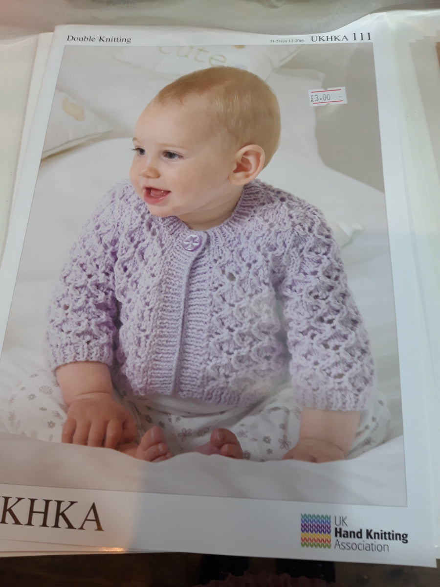 UKHKA 111 - Baby Double Knit - Cardigans - 12"-20" – Make it Wight